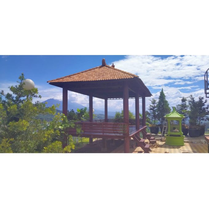 Gazebo Nabel Tiang 6 - Gasebo | NZ Furniture Jepara