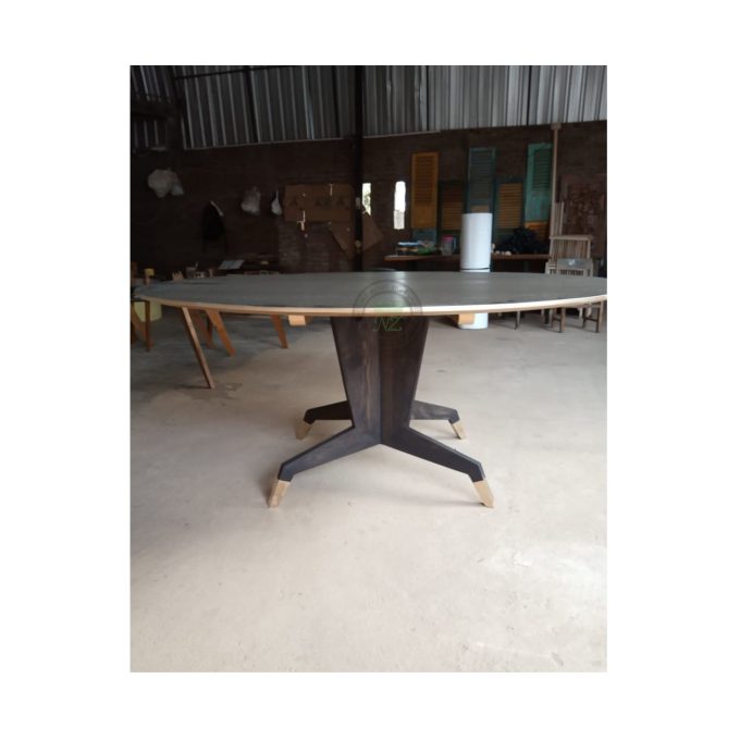 Meja Bundar Modern - Meja Makan | NZ Furniture Jepara