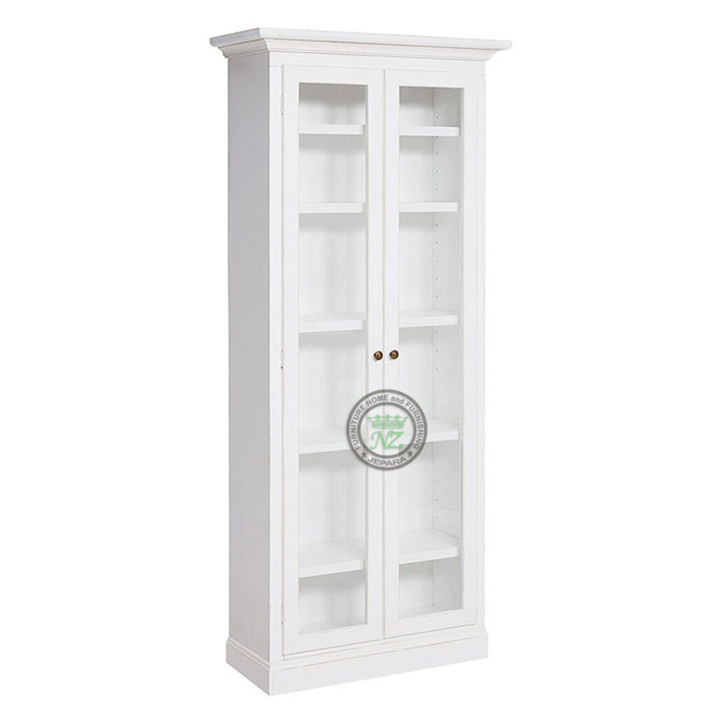 Jual Lemari Rak Kaca Murah - Harga Terbaru 2020 - NZ Furniture